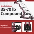 Kamei Qin 35-70 lbs Adjustable Compound Bow Set, Outdoor Archery Adult ...