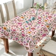 60x60in Square Printed Tablecloth Easy-Care Decorative Table Cloth for ...