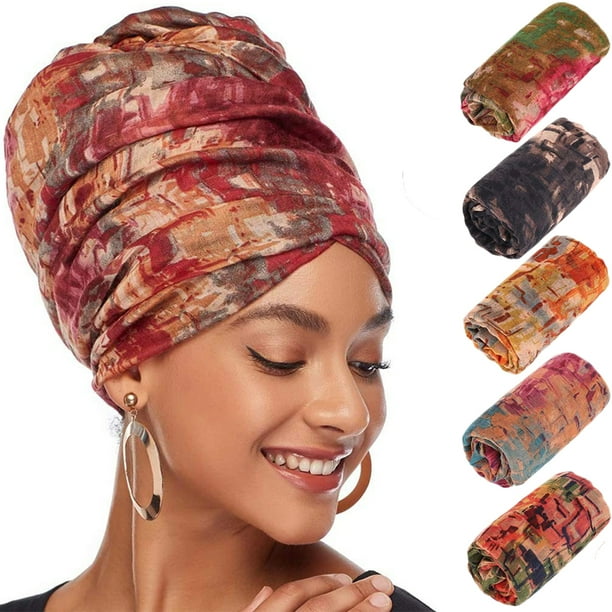 Ultra Soft Hair Wrap for Women Long Breathable Jersey Head Scarf Summer ...