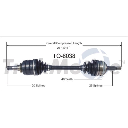 Trak Motive TO-8038 Cv Axle Shaft - Walmart.ca