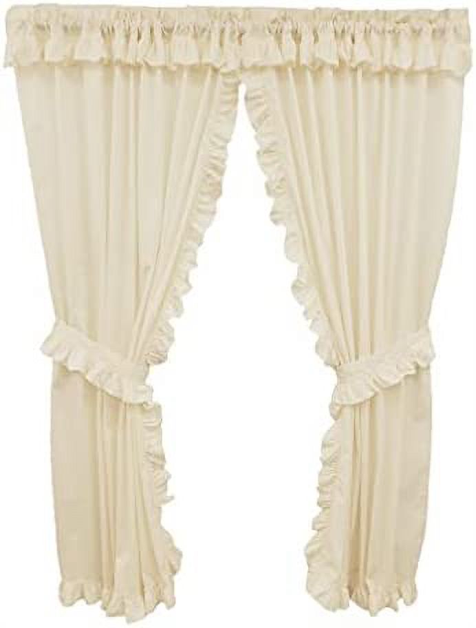 Classic Ruffle 72 Panel Pair Natural - Walmart.com