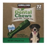 Kirkland Signature 72 Ct Grain-Free Dental Chews Dog Treats for Fresh ...