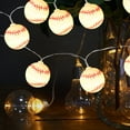 Multi Color Baseball String Lights for Outdoor Decorating Party with ...