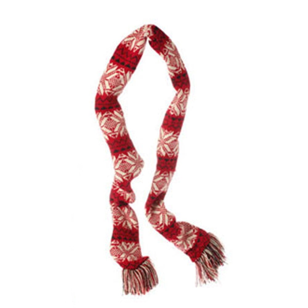 Raz Imports 59" Snowflake Knit Nordic Design Scarf Christmas Ornament ...