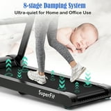 Goplus 2.25HP Foldable Treadmill Walking & Running Machine with LED ...