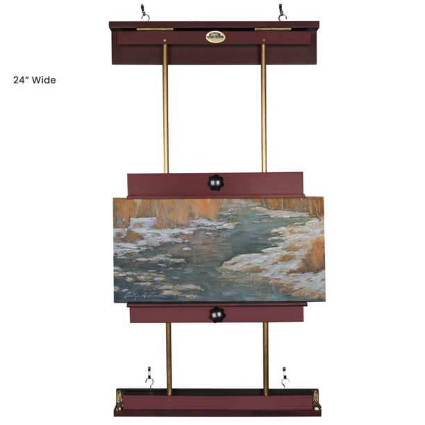 Rue Wall Display & Painting Easel Small- 24in Wide-Canvases up to 34in ...