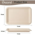 Gezond 50 Pack 14-inch Compostable Sugarcane Platters, Large Paper ...