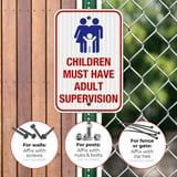 Pool Sign, Children Must Have Adult Supervision Sign, - Walmart.com