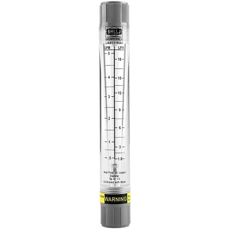 Pipe flow meter, 0.5-5 GPM/1.8-18 LPM Dual Scale G1/2"pipe flow meter ...