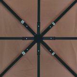 Abba Patio 10 x 10-Ft Outdoor Art Steel Backyard Shelter Patio Gazebo ...