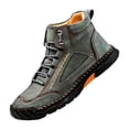AUDeals Men's Leather Boots, Comfortable Casual Shoes with Spacious Toe ...