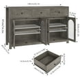 Homfa 55'' Large Sideboard Buffet Cabinet, Kitchen Storage Cabinet with ...