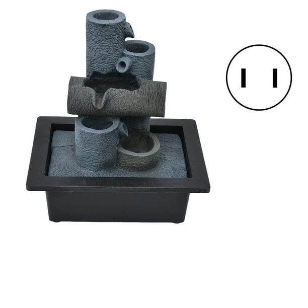Lighted Tabletop Fountains,Indoor Water Fountain with Rock Fountain ...