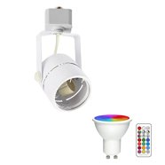 Pro Track Mini S-Wave 6-Head LED Ceiling Track Light Fixture Kit Spot ...