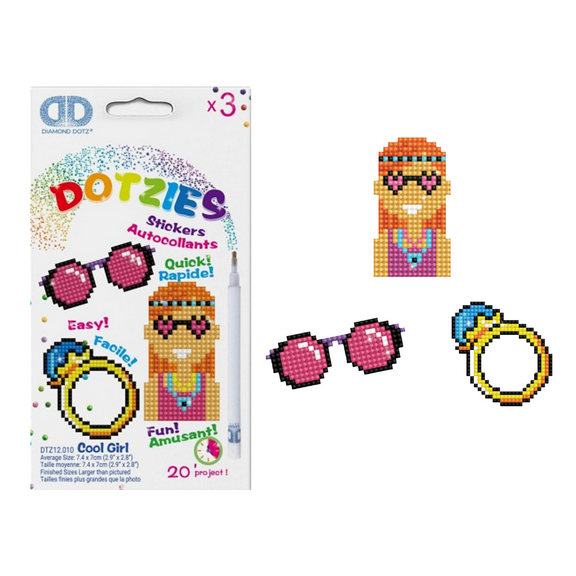 Diamond Dotz Girl Dotzies Variety Kit Diamond Painting Kits for Kids ...