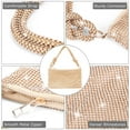 "Imountek Women Chic Rhinestone Evening Handbag, Gold Crystal Purse for ...