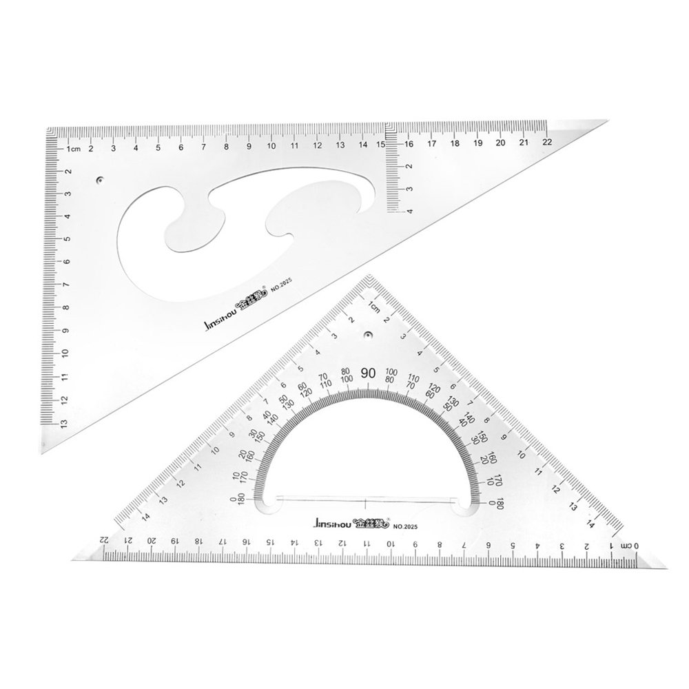 Triangle Ruler Square Set 30/60, 45/90 Degrees 22cm Triangle Rafter ...