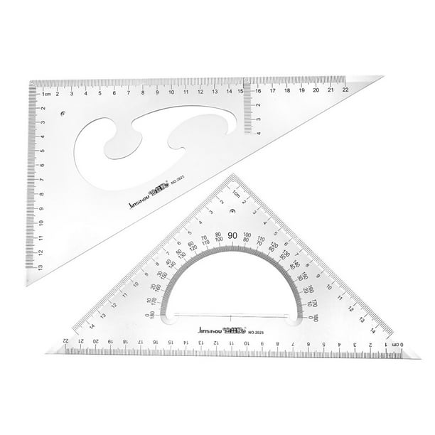 Triangle Ruler Square Set 30/60, 45/90 Degrees 22cm Triangle Rafter ... Triangle Ruler Square Set 30/60, 45/90 Degrees 22cm Triangle Rafter ...