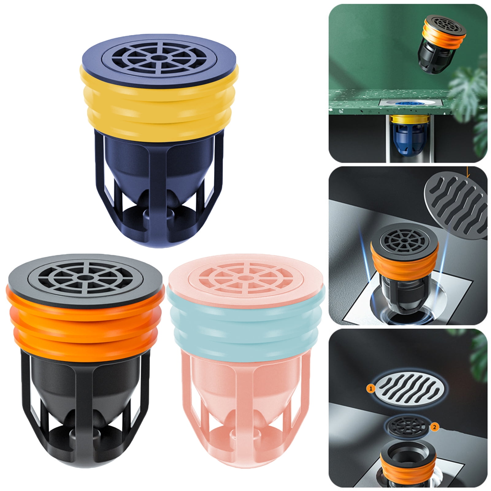 Leaveforme Floor Drain Core Large Displacement Backflow Preventer PVC ...