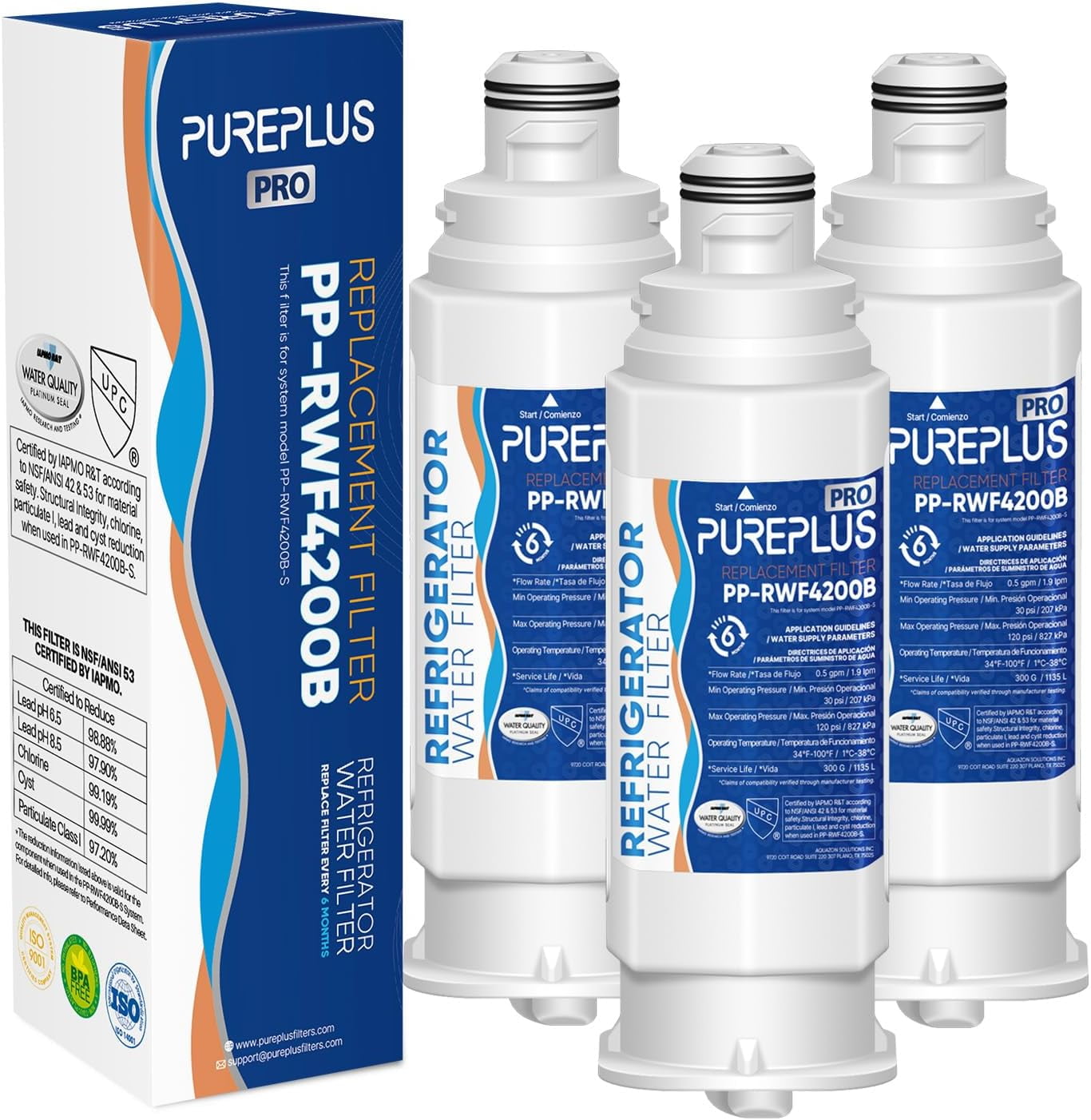 PUREPLUS DA97-17376B NSF 53&42 Certified Water Filter Replacement for ...