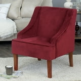 HomePop Velvet Swoop Arm Accent Chair - Walmart.com