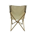 Mainstays Hard Arm Resort Fabric Chair with Carry Bag, Tan, 2 Pack ...
