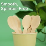 LotFancy 100 Disposable Wooden Tasting Spoons, 6.25 inch - Walmart.com