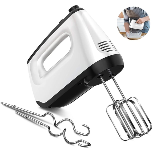 Hand Mixer, 6 Speed Levels 400w Hand Mixer With 2 Whisks & 2 Dough ...