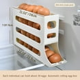 SCEINRET Large Capacity Egg Holder, 4 Tiers Automatic Rolling Egg ...