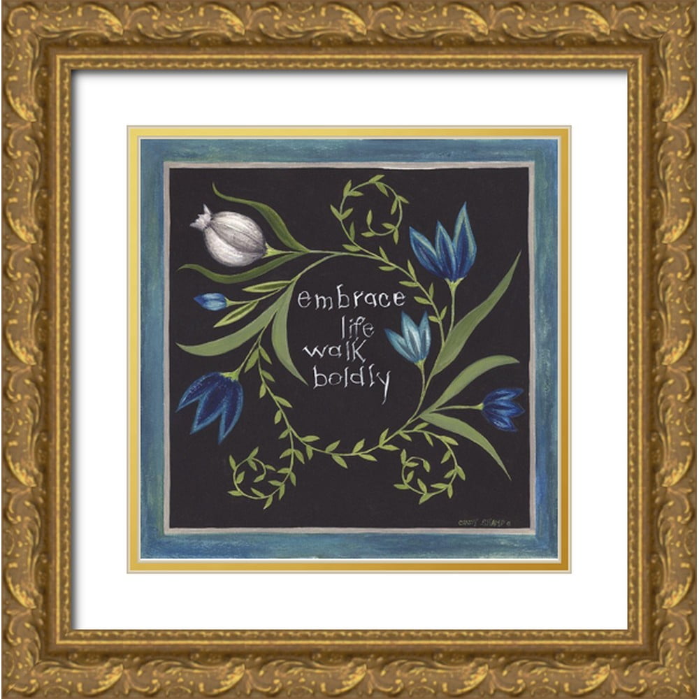 Shamp, Cindy 26x26 Gold Ornate Wood Framed with Double Matting Museum ...