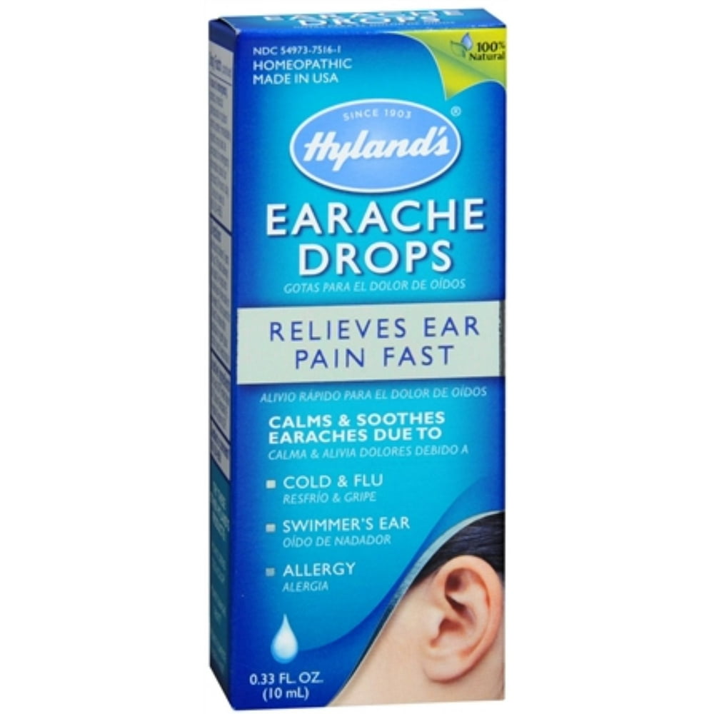Hyland's Earache Drops 0.33 oz (Pack of 2) - Walmart.com - Walmart.com