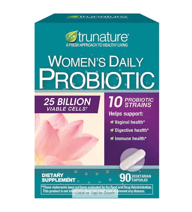 Trunature Womens Daily Probiotic 90 Vegetarian Capsules