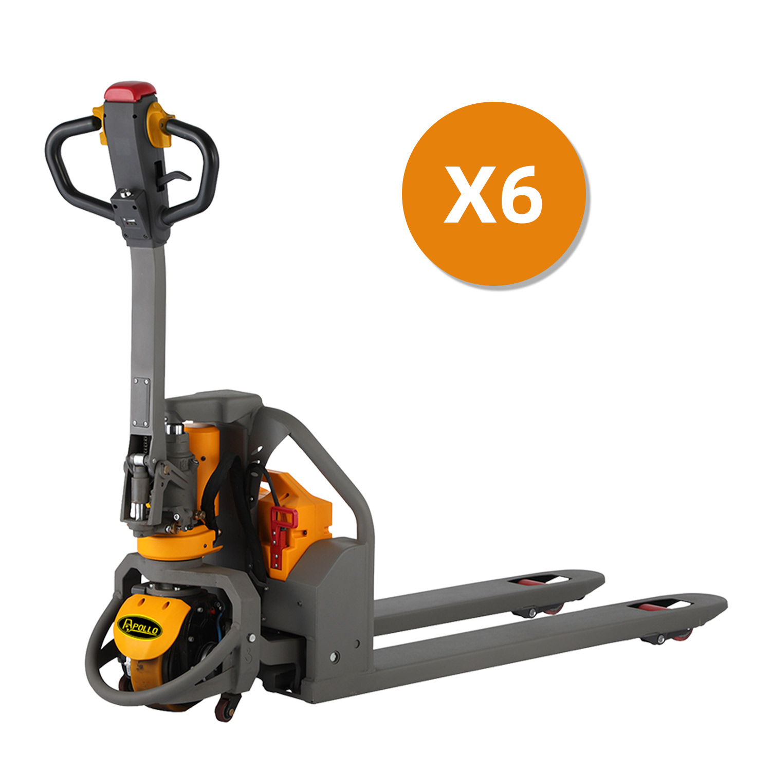 APOLLOLIFT 6PC 3300lbs Li-ion Powered Electric Pallet Truck with 48X27 ...