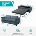 BALUS Fold Pullout Loveseat Sofa, 2-in-1 Queen Size Convertible Couch ...