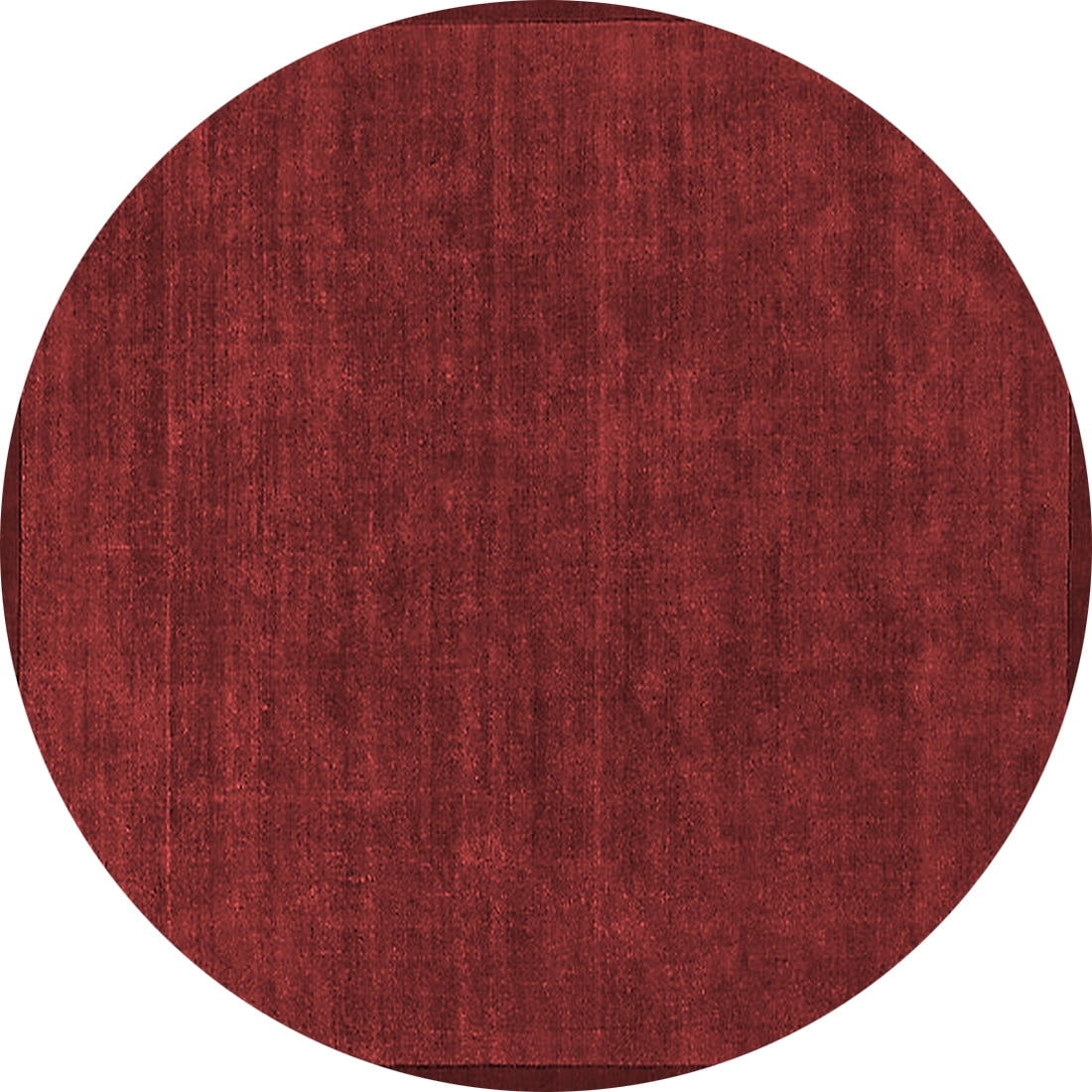 Ahgly Company Indoor Round Solid Red Modern Area Rugs, 8' Round ...