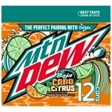 Mountain Dew Baja Blast Soda Cabo Citrus, 12 fl oz 12 pack Cans - Walmart.com