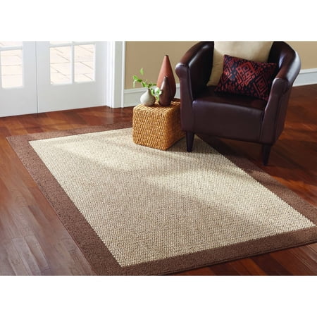 Mainstays Faux Sisal Olefin High Low Loop Tufted Area Rug or Runner ...