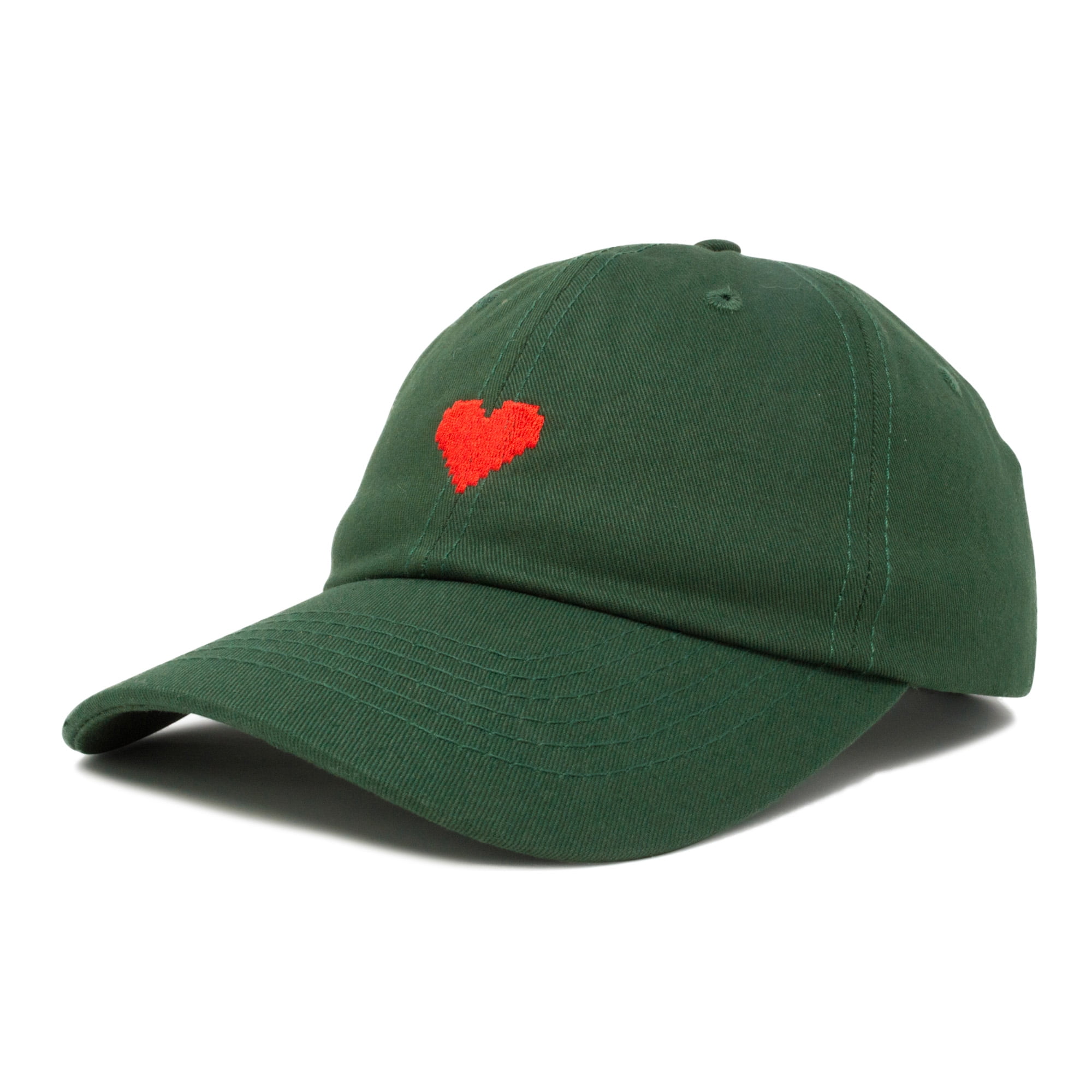 DALIX Pixel Heart Hat Womens Dad Hats Cotton Caps Embroidered ...