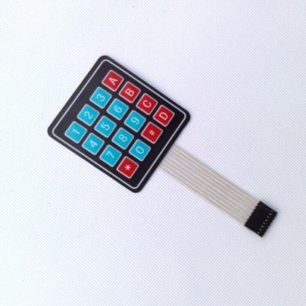 Membrane Switch Keypad 4x4 Matrix keyboard Membrane keyboard Microcomputer Array Key Keyboard ...