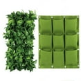 Holloyiver 2PCS Pockets Hanging Planter Bags, Hanging Vertical Wall ...