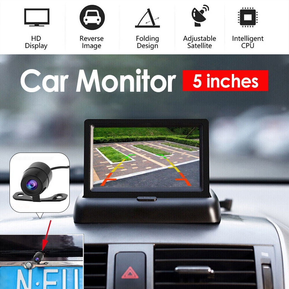 Vtin Backup Camera Car Rear View HD Parking System Foldable Night ...