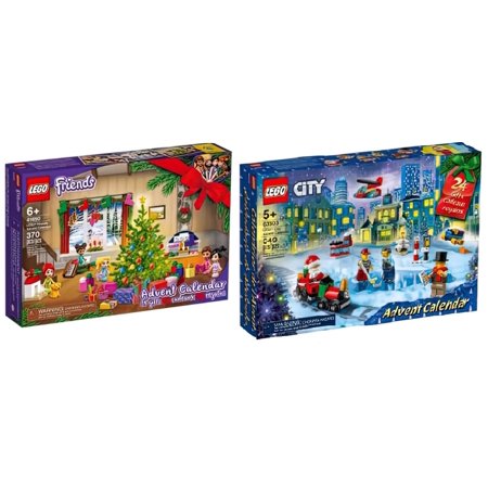 Lego Advent 2021 Calendar Bundle Friends 41690 & Lego City Advent 60303 ...