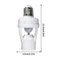Kchsji Infrared Motion Sensor Light Socket, E27 Adapter for Automatic ...