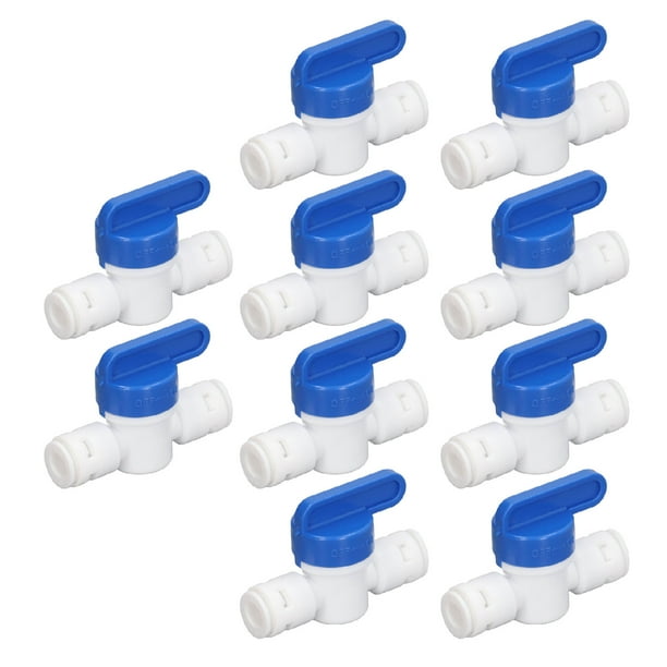 Water Purifiers Pipe Fitting,10 Pcs Inline Ball Tube Ball Valve Water ...