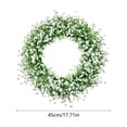 2026 Artificial Baby's Breath Wreath - 45cm Colorful Plastic Camellia ...