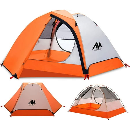 2 Person Backpacking Tent and Camping Tents 3 4 Season, Lightweight ...