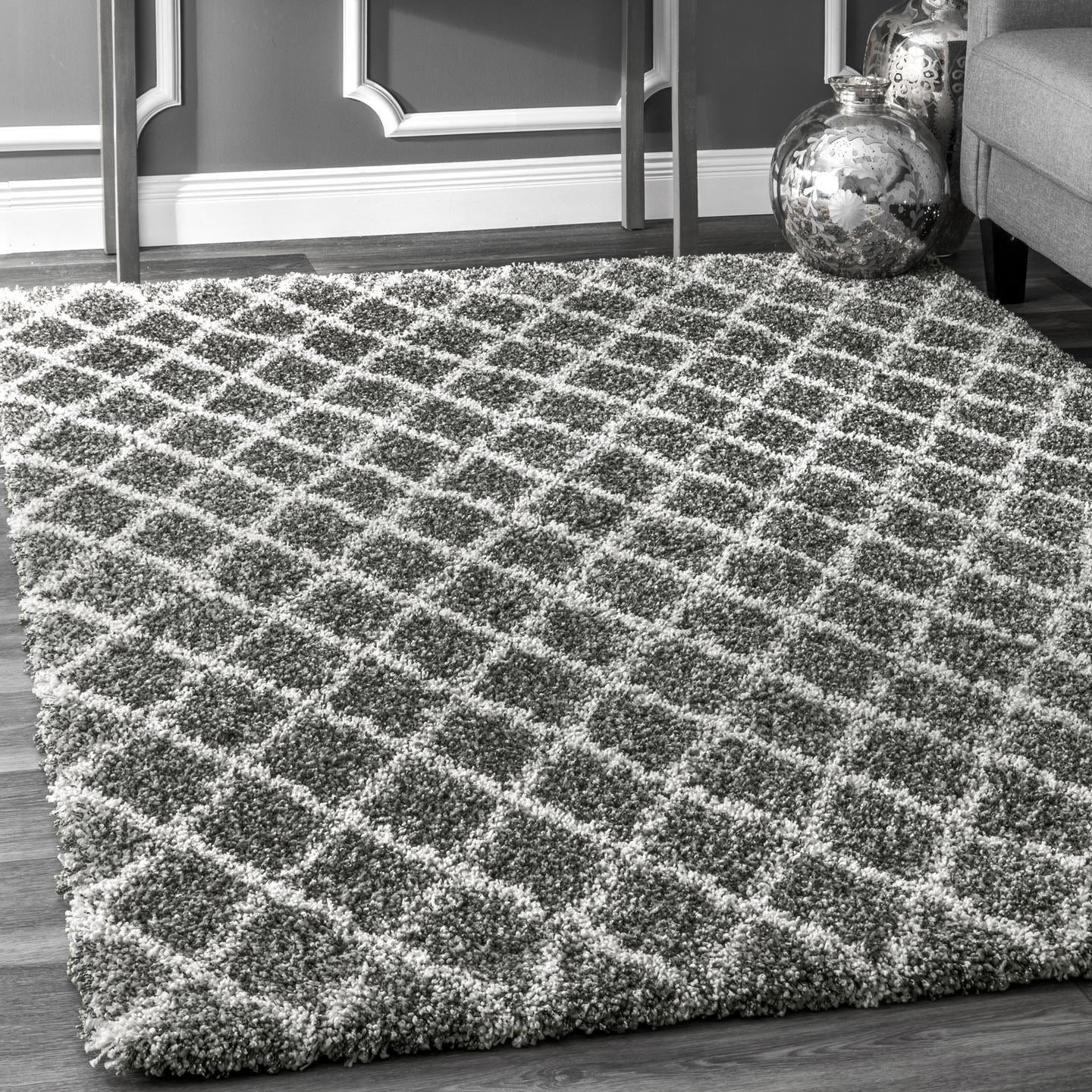 nuLOOM Lenita Trellis Shaggy Area Rug - Walmart.com