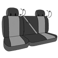 CalTrend Rear 60/40 Split Bench O.E. Velour Seat Covers for 2017-2017 ...