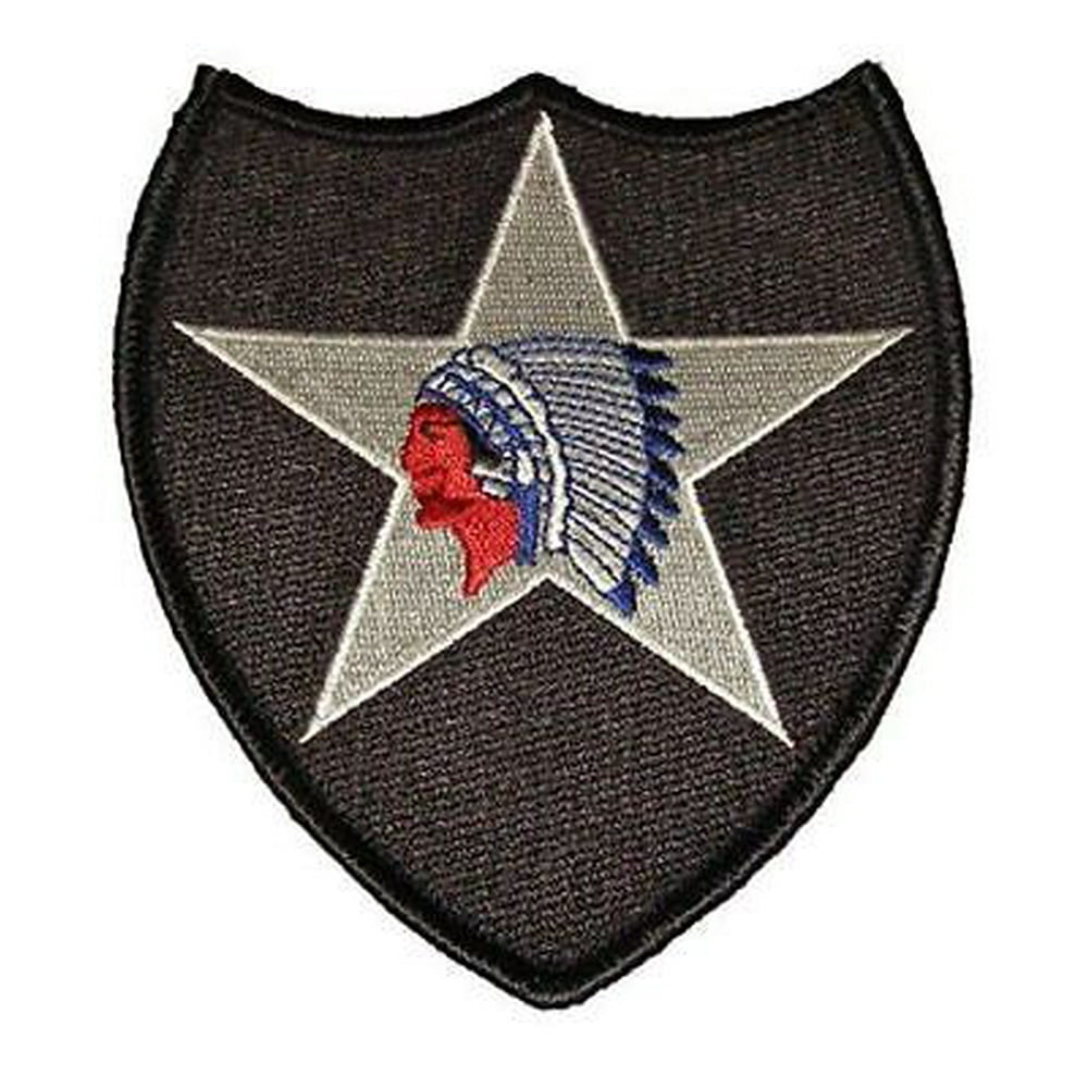 US ARMY SECOND 2ND INFANTRY DIVISION ID PATCH INDIAN HEAD SOLDIER ...