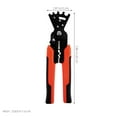 HONMEET Steel Electrical Wire Stripping Tool with Crimping Feature and ...